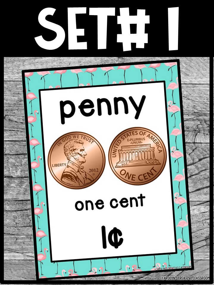 US Money Posters – Coin and Dollar Posters | Flamingo 2 Classroom Decor