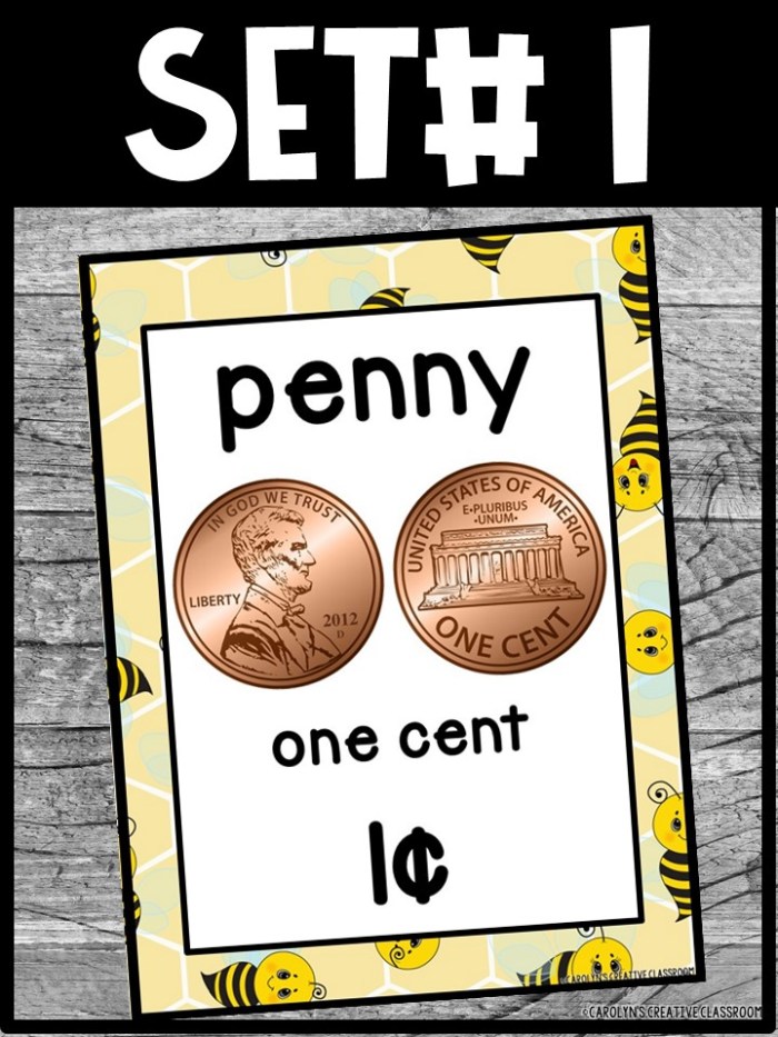US Money Posters – Coin and Dollar Posters | Bee 2 Classroom Decor