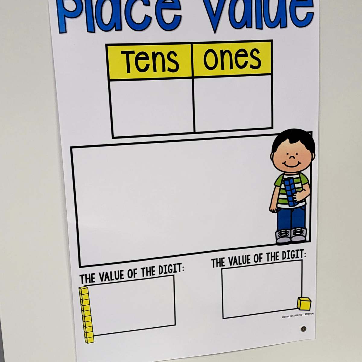 Place Value Tens and Ones Anchor Chart [Hard Good] (Option #3)