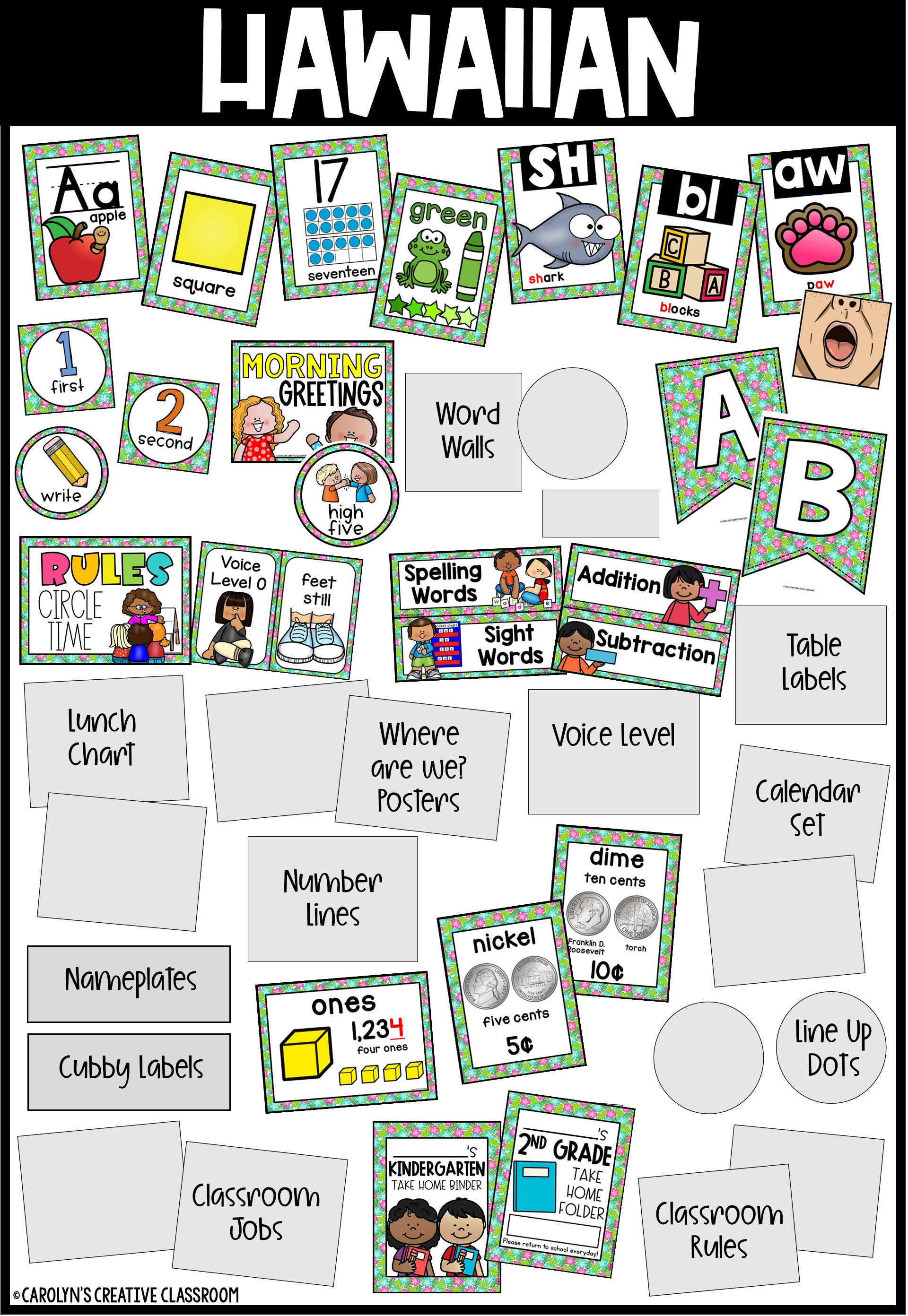 Hawaiian Decor Set # 4