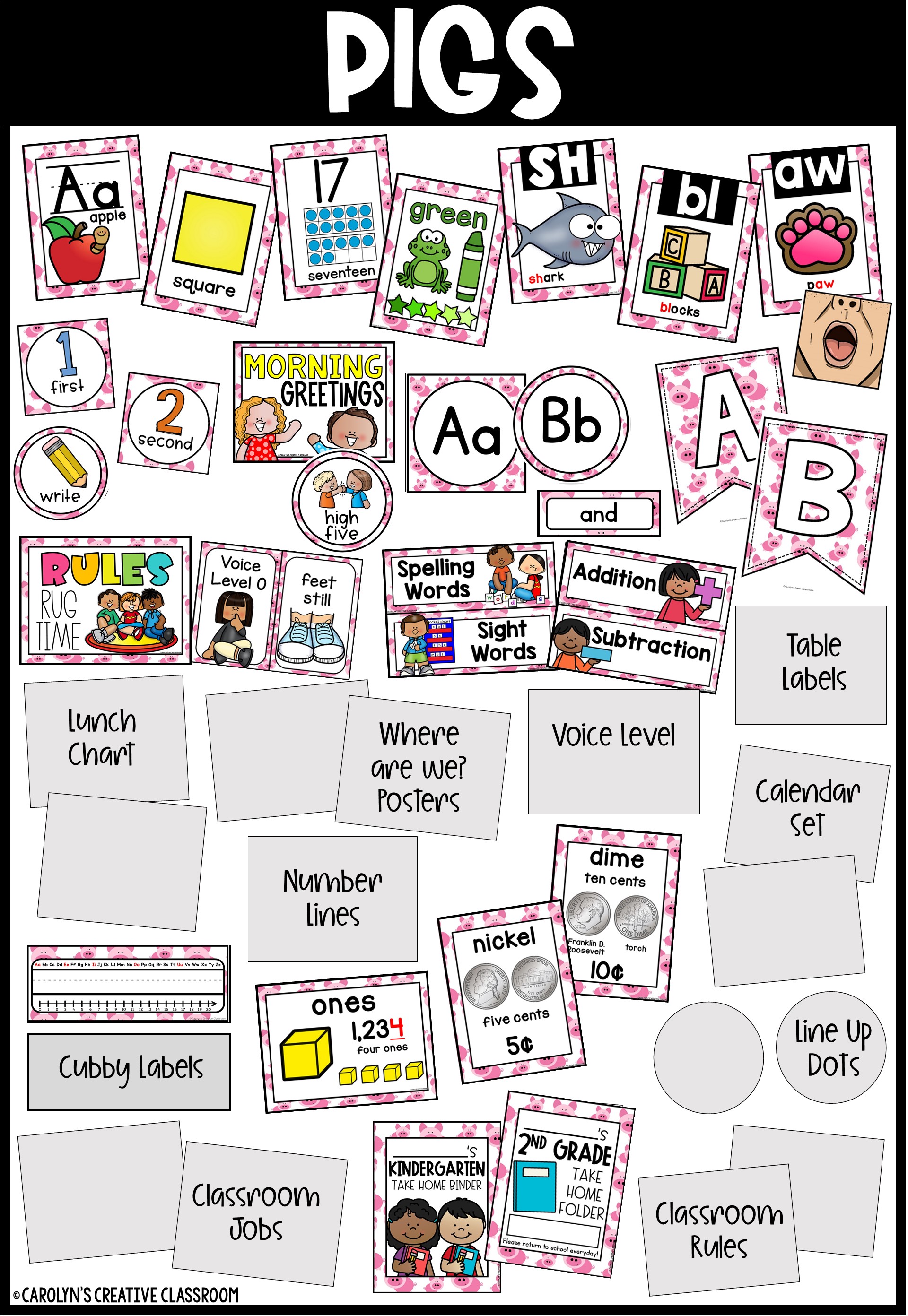 Pig Décor – Set# 1