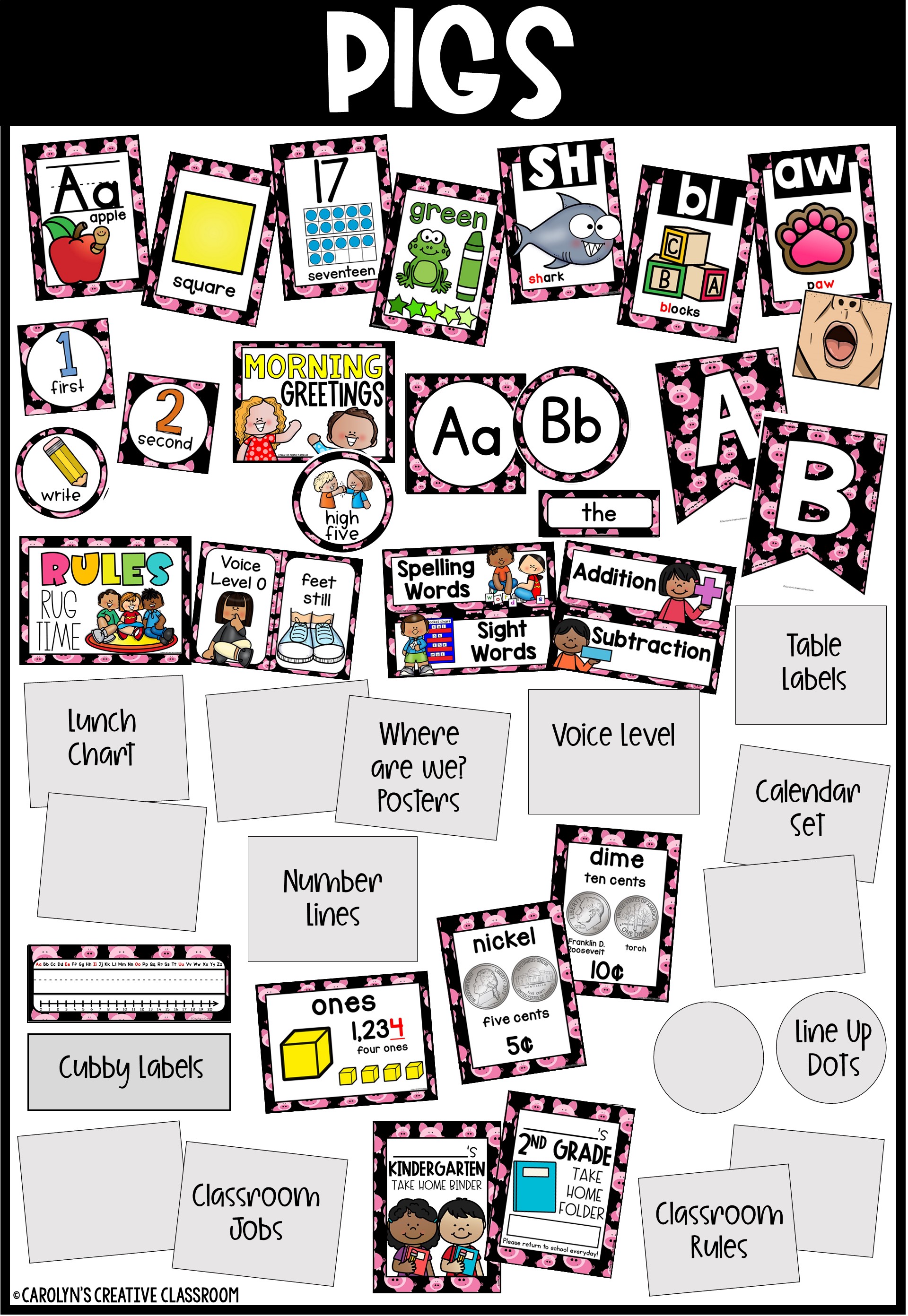 Pig Décor – Set# 2