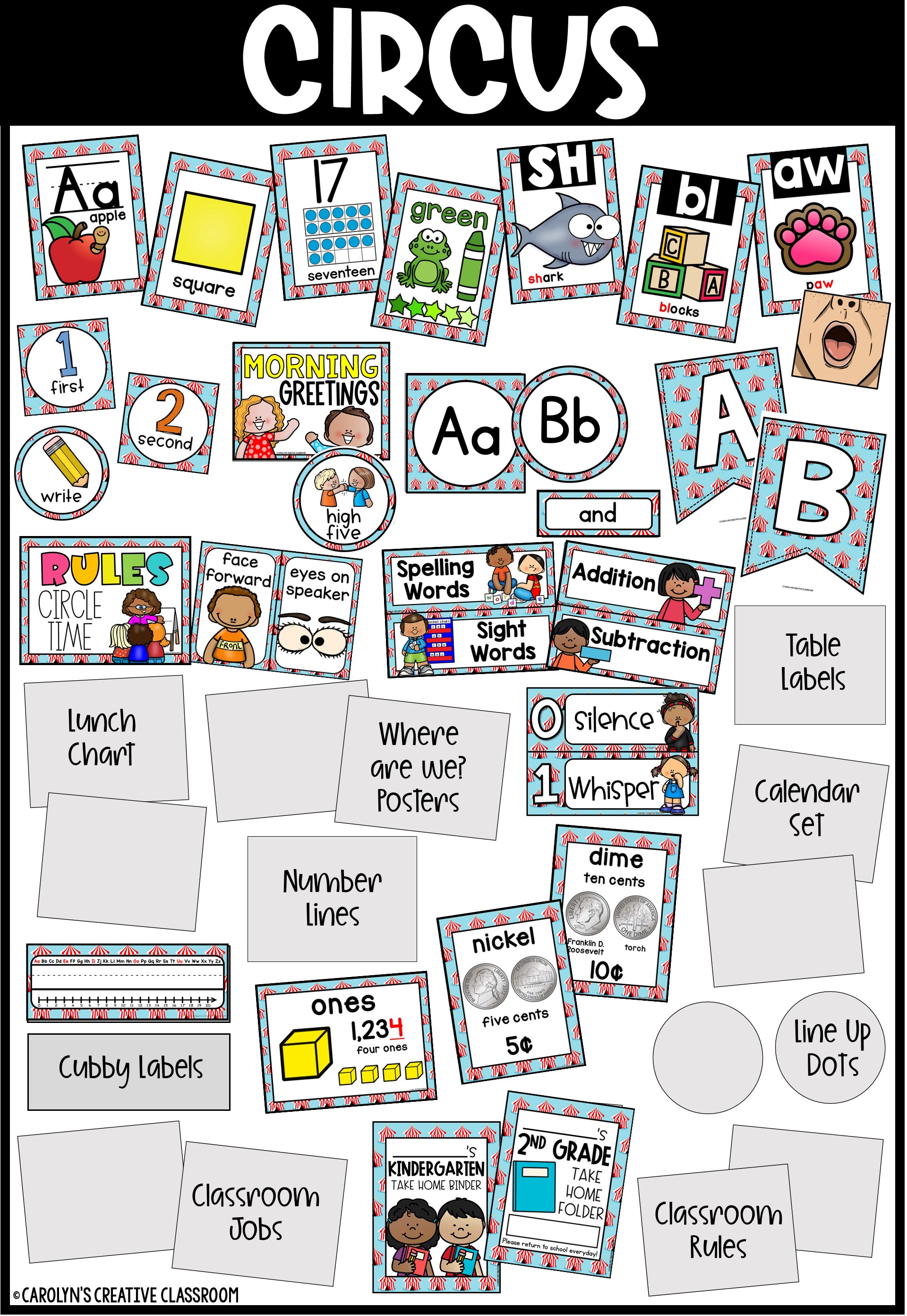 Circus Décor – Set# 1