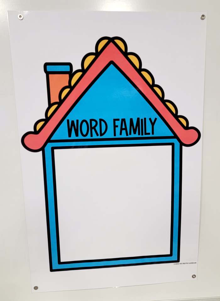 Word Family House Anchor Chart [Hard Good]