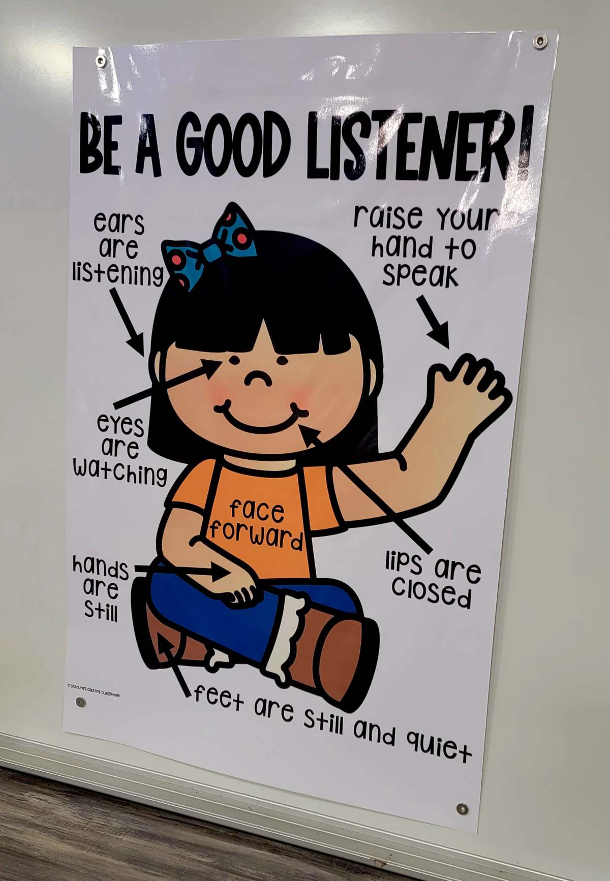 Be a Good Listener Anchor Chart [Hard Good] – Option 1