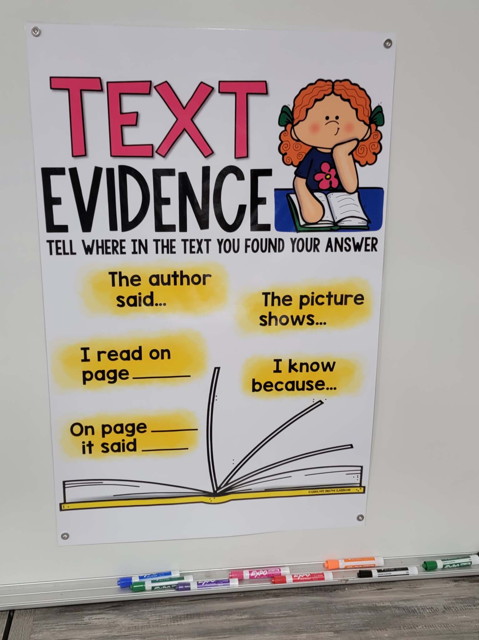 Text Evidence Anchor Chart [Hard Good]
