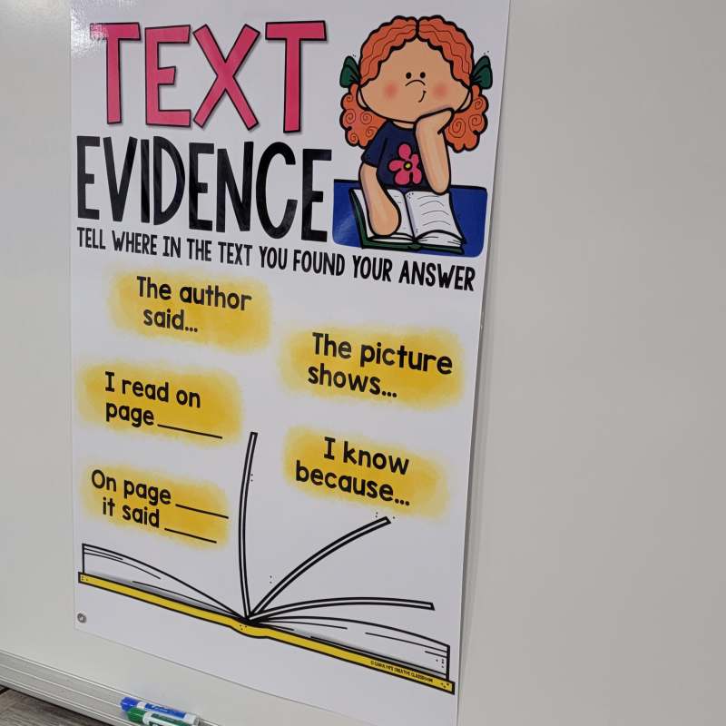 Text Evidence Anchor Chart [Hard Good]