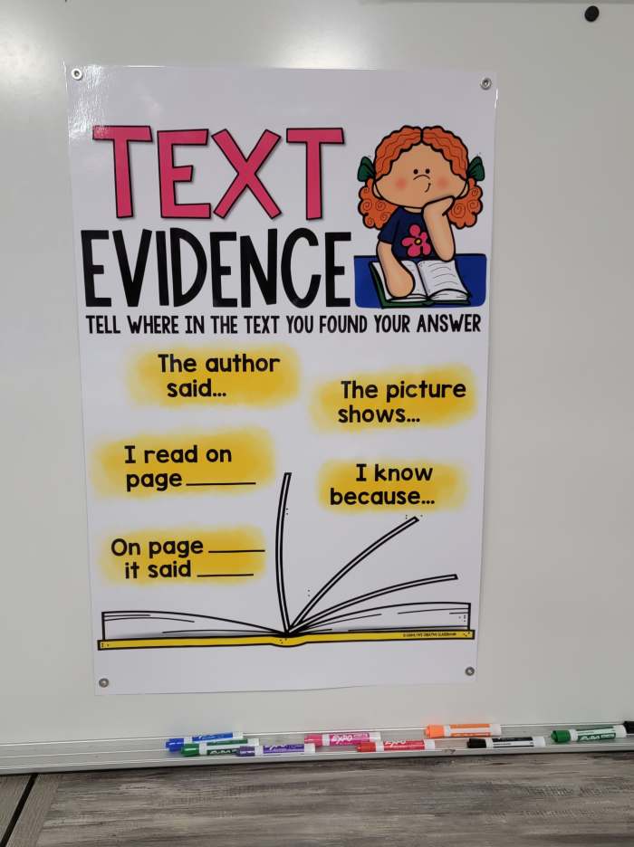 Text Evidence Anchor Chart [Hard Good]