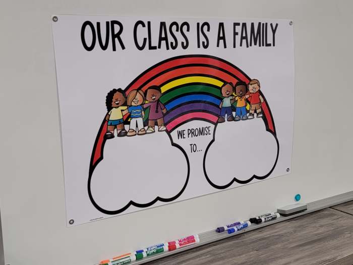 Class Rules and Expectations Anchor Chart [Hard Good] Rainbow Option