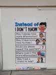 Instead of I don’t Know Anchor Chart [Hard Good] – Option 2