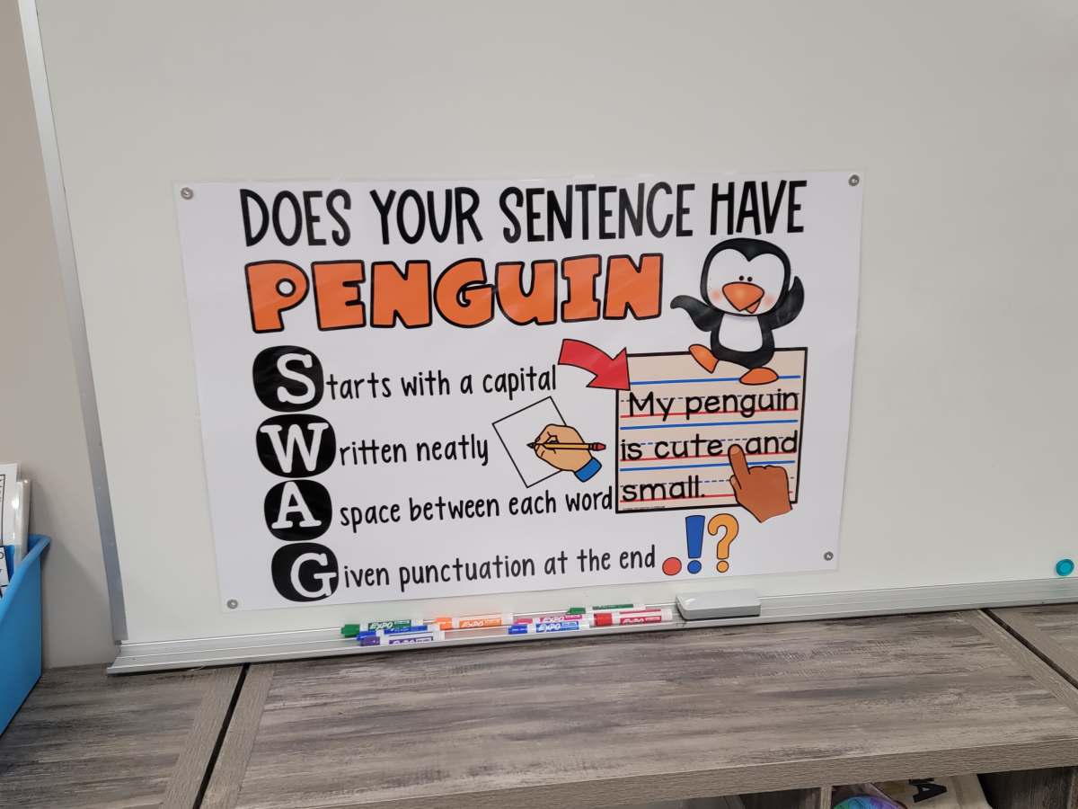 Does your Sentence have Penguin Swag? Anchor Chart [Hard Good]