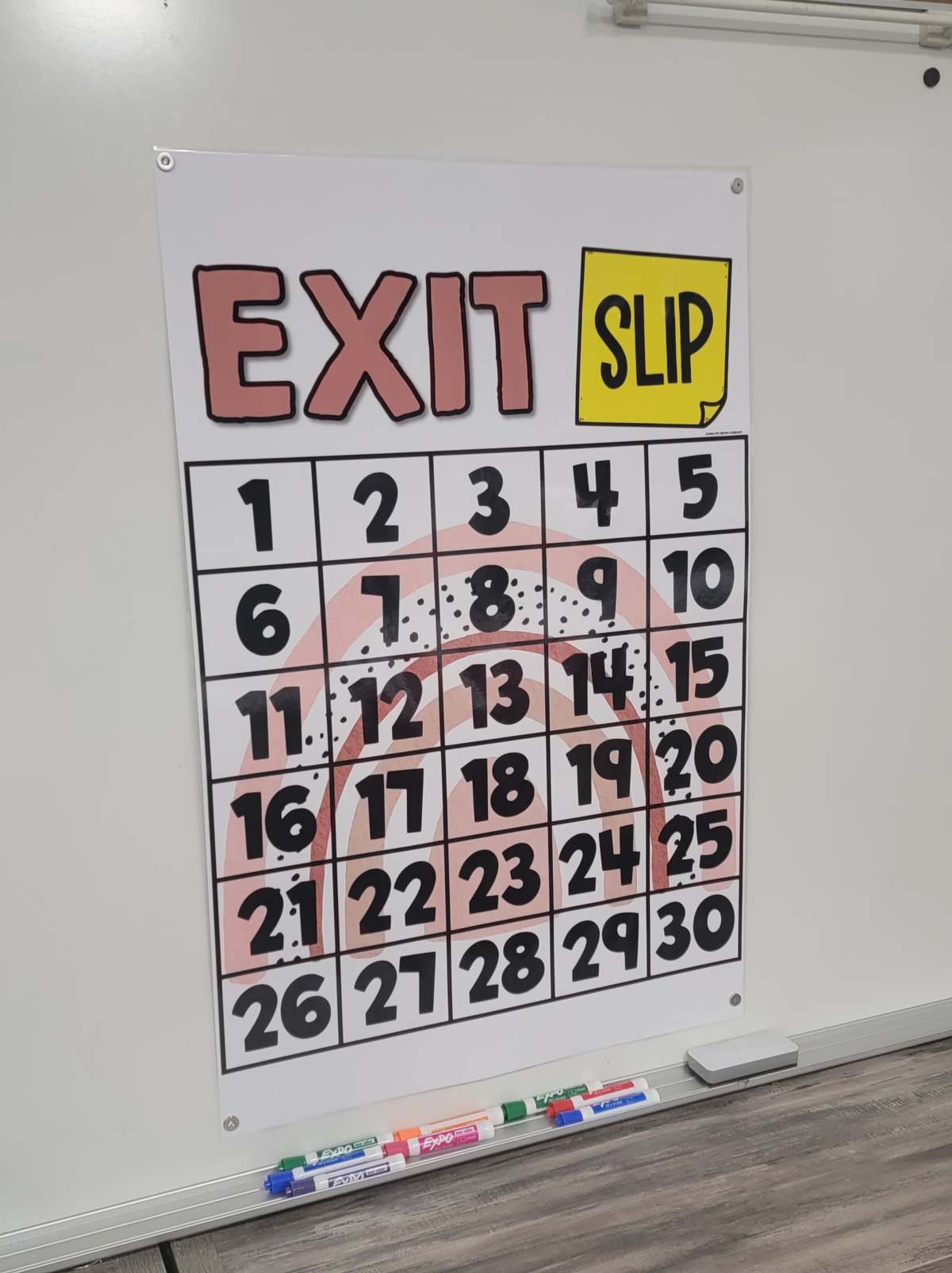 Exit Slips Anchor Chart [Hard Good] – Set 2 Boho Rainbow