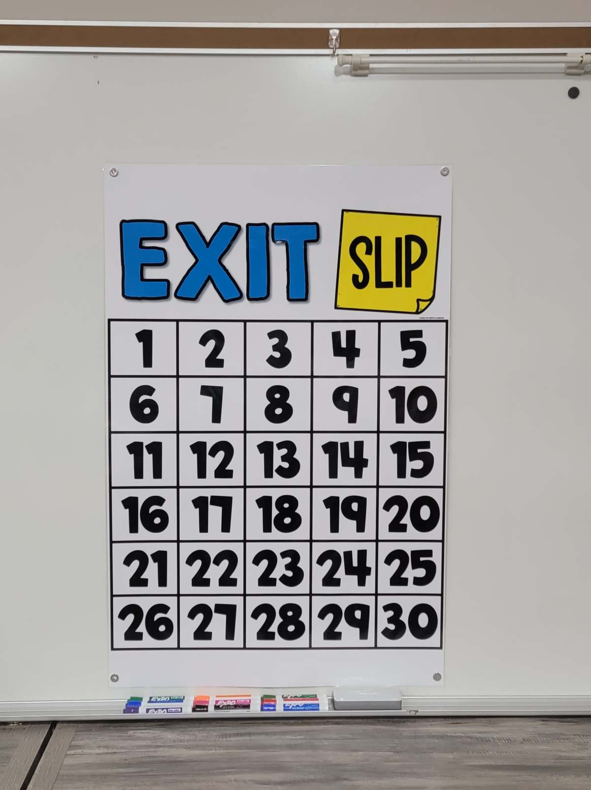 Exit Slips Anchor Chart [Hard Good] – Set 1