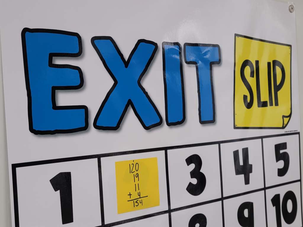 Exit Slips Anchor Chart [Hard Good] – Set 1