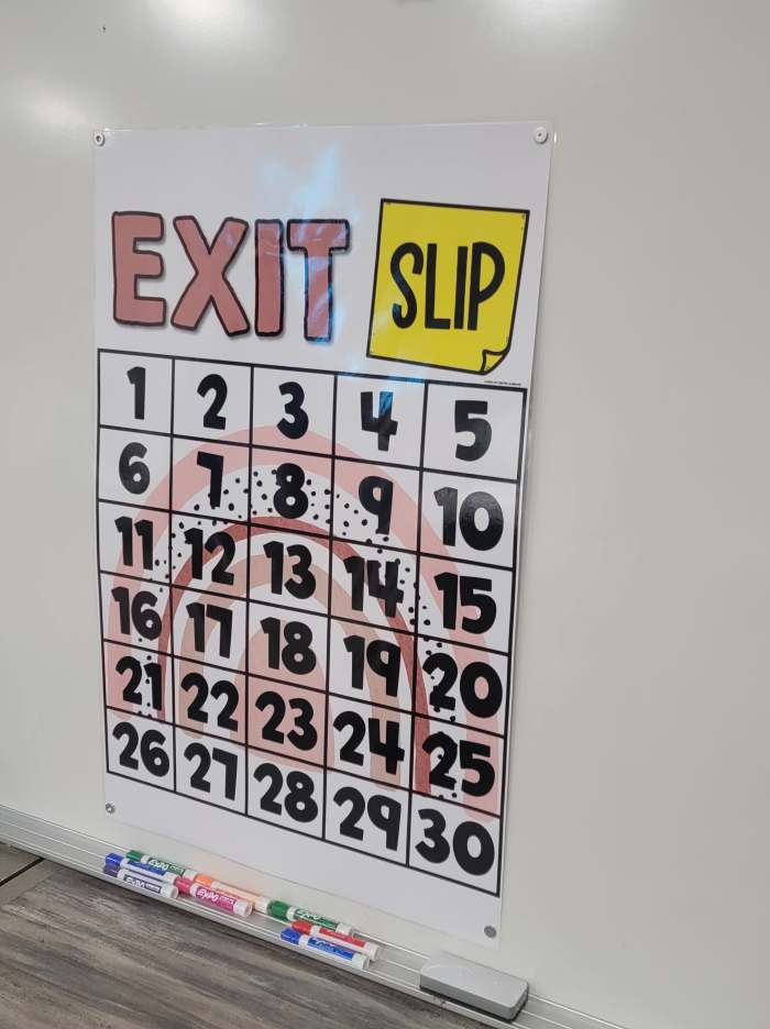 Exit Slips Anchor Chart [Hard Good] – Set 2 Boho Rainbow