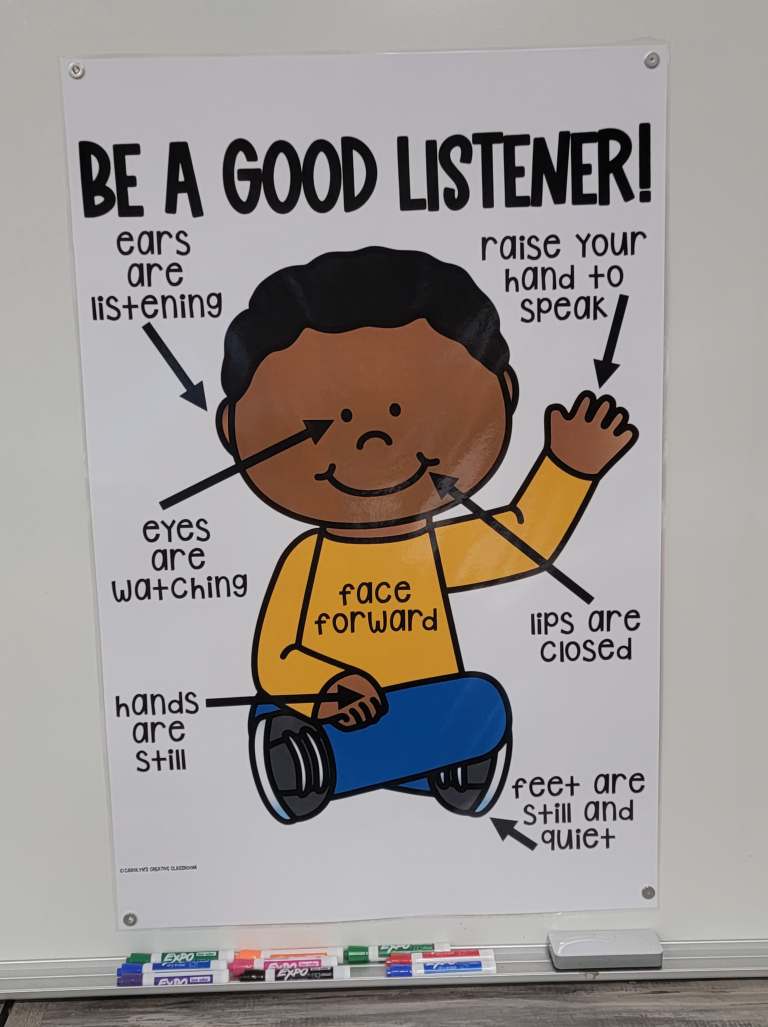 Be a Good Listener Anchor Chart [Hard Good] – Option 2