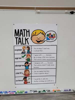 Math Talk Anchor Chart [Hard Good] Option# 1
