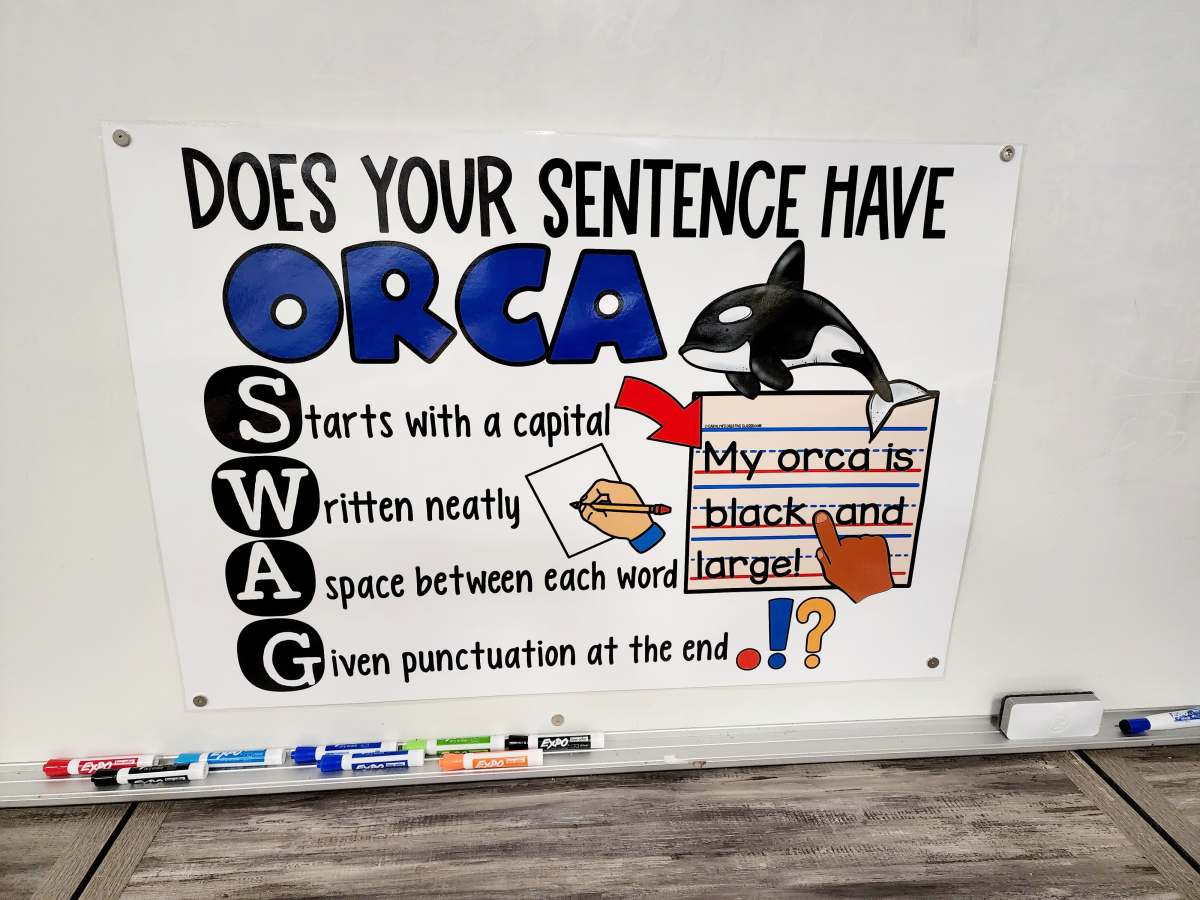 Does your Sentence have Orca Swag? Anchor Chart [Hard Good] Option# 1