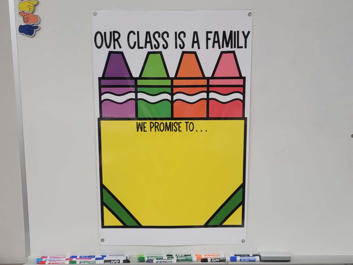Class Rules and Expectations Anchor Chart [Hard Good] – Crayon Version