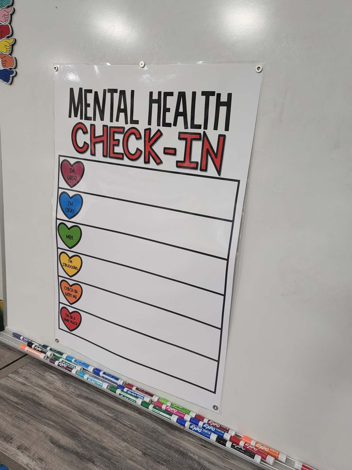 Mental Health Check-In Anchor Chart [Hard Good] – Version 1