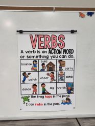 Verbs Anchor Chart Hard Good Option 1 Verbs Anchor Chart Hard Good Option 1