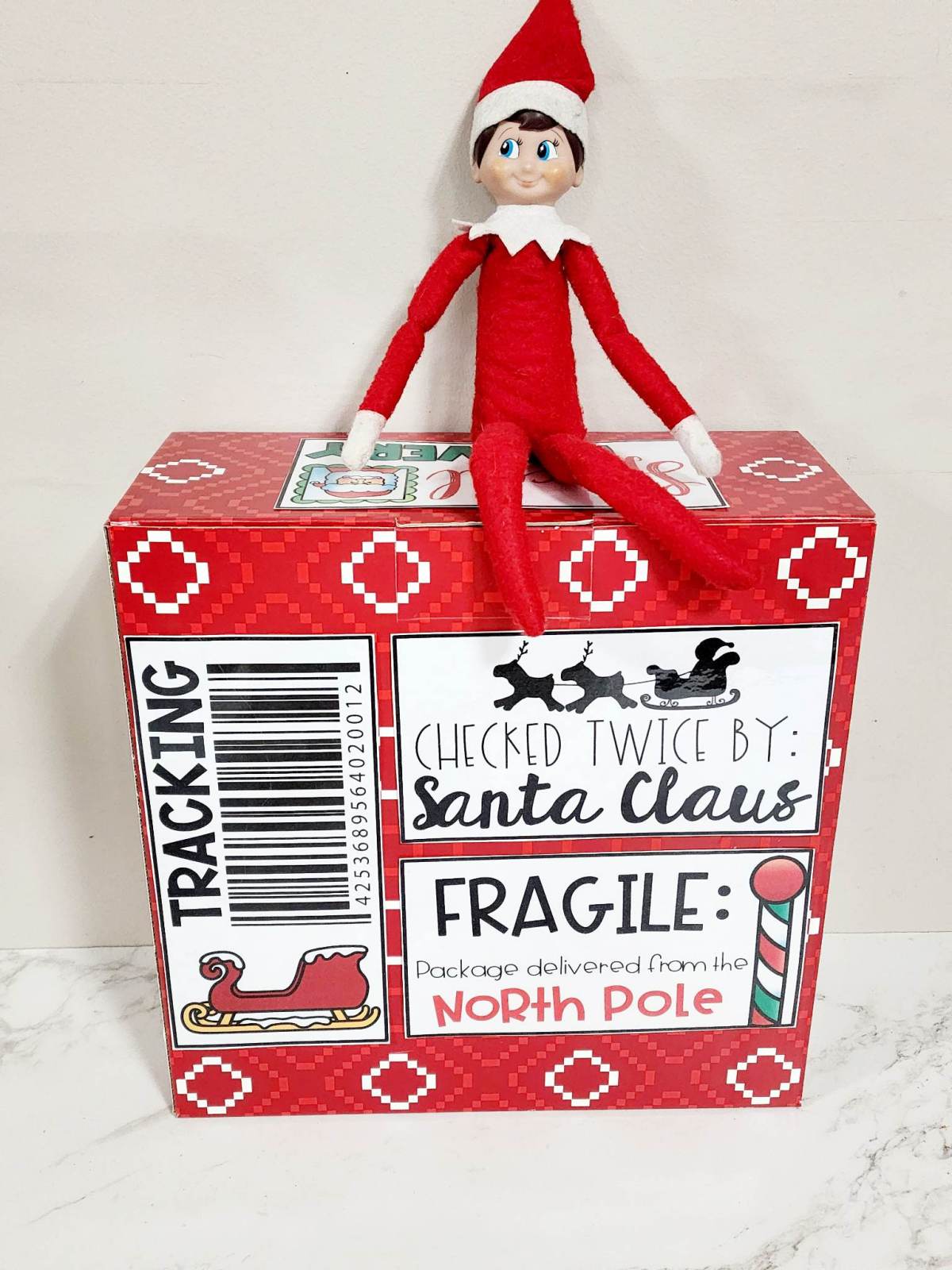 Elf Delivery Postage Labels FREEBIE – Elf Day 1