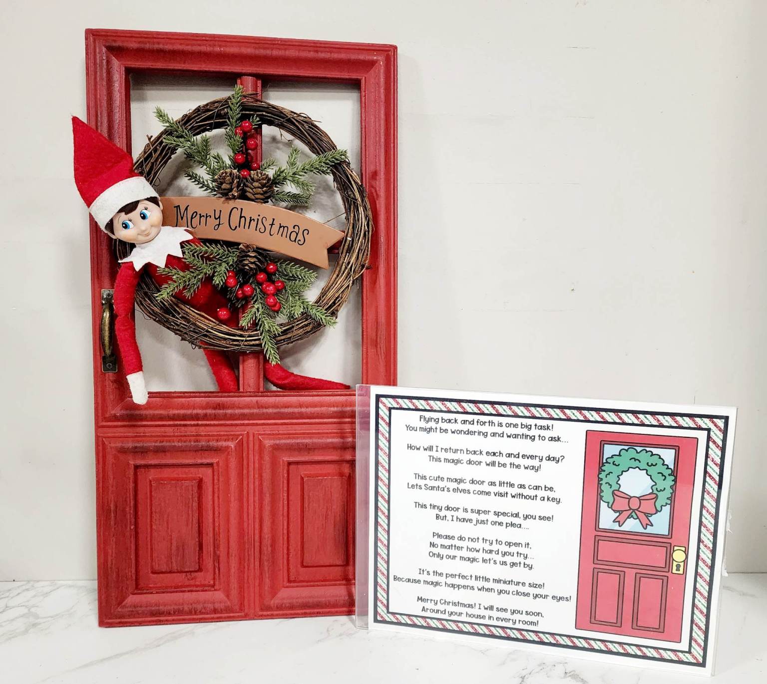 Elf Door Poem Printable FREEBIE – Elf Day 2