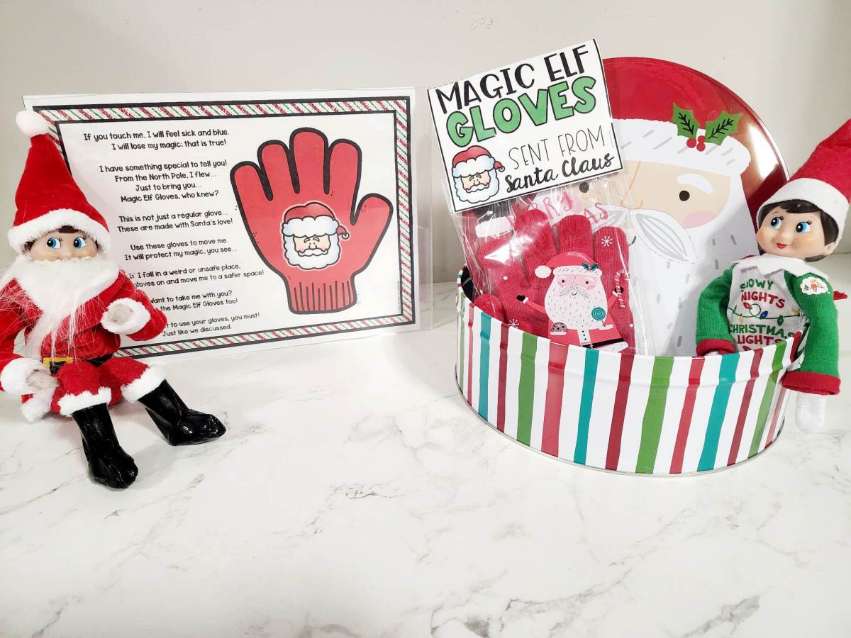 Magic Elf Gloves Printable Poster and Labels FREEBIE – Elf Day 10