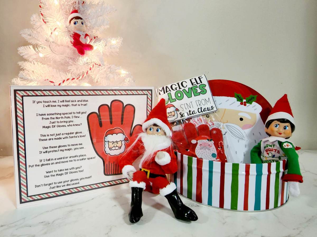 Magic Elf Gloves Printable Poster and Labels FREEBIE – Elf Day 10
