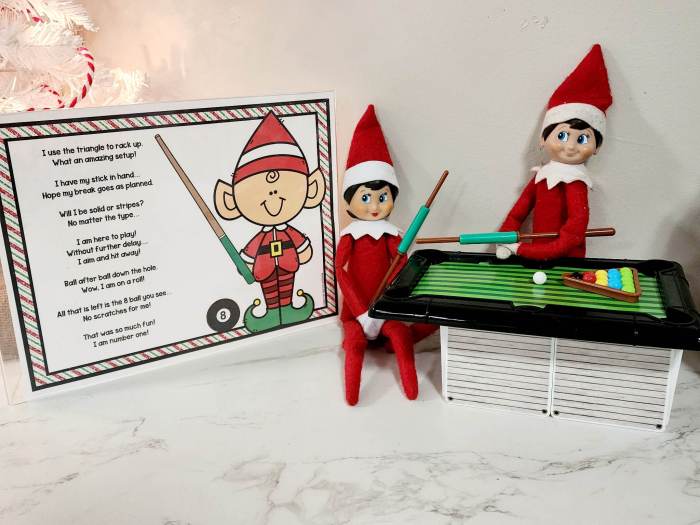 Elf Pool Table Printable Poster FREEBIE – Elf Day 12