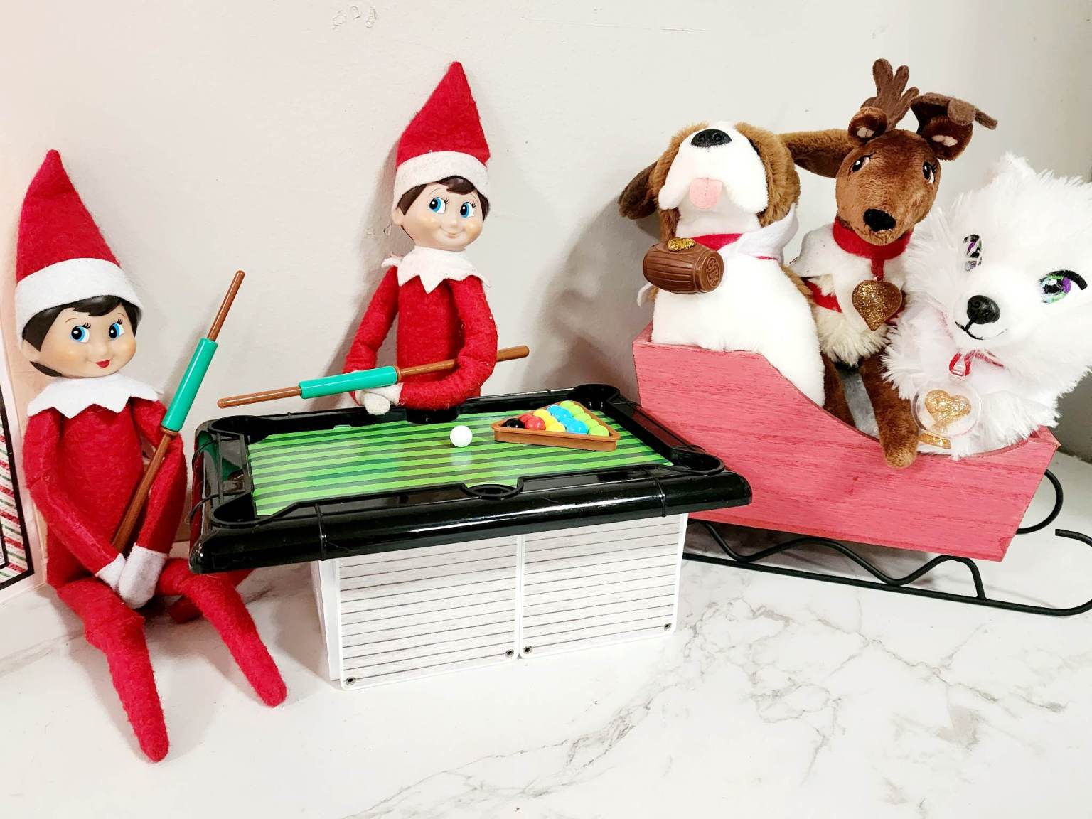 Elf Pool Table Printable Poster FREEBIE – Elf Day 12