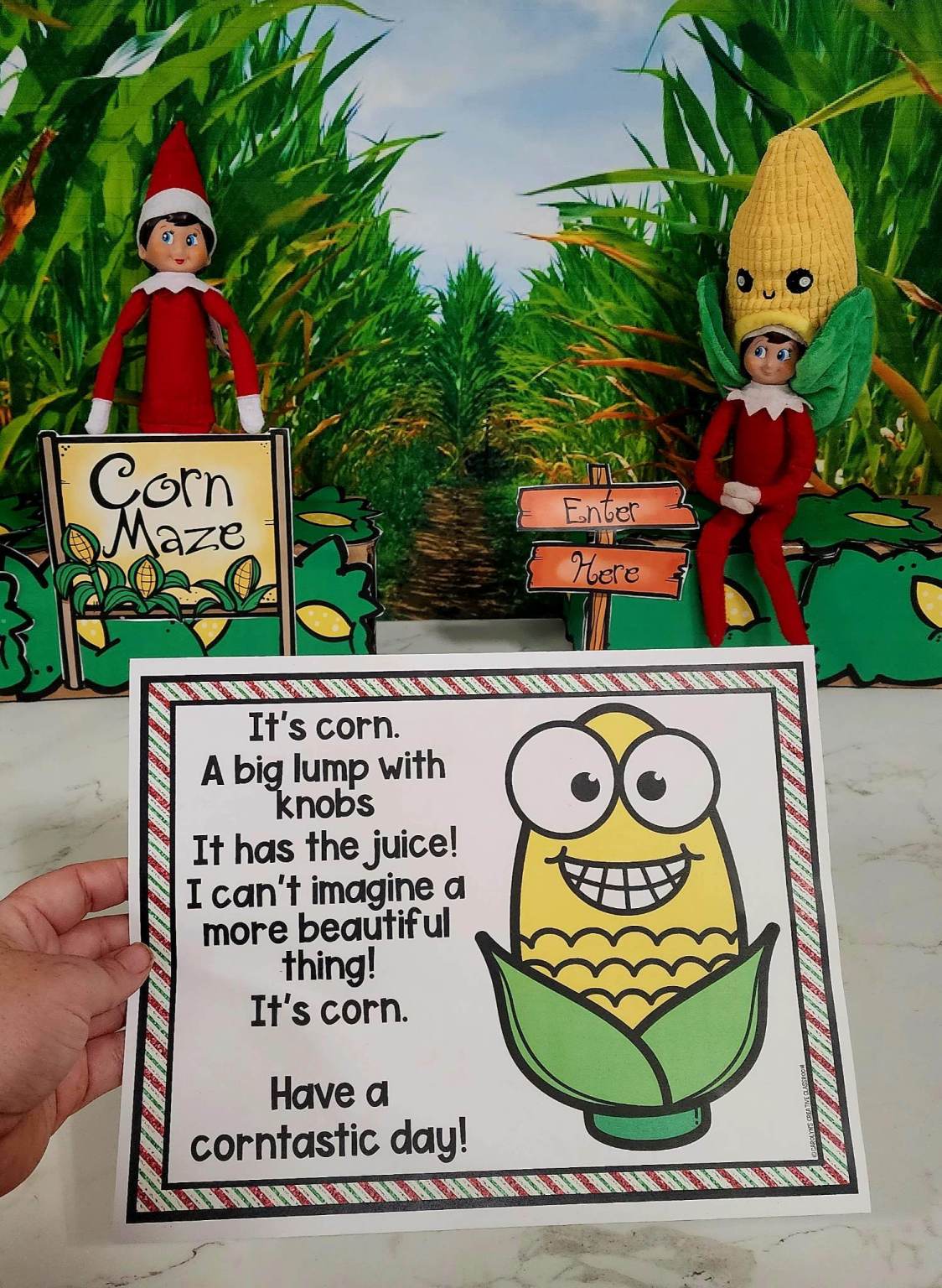 It’s Corn! Elf Printable Poster FREEBIE – Elf Day 13