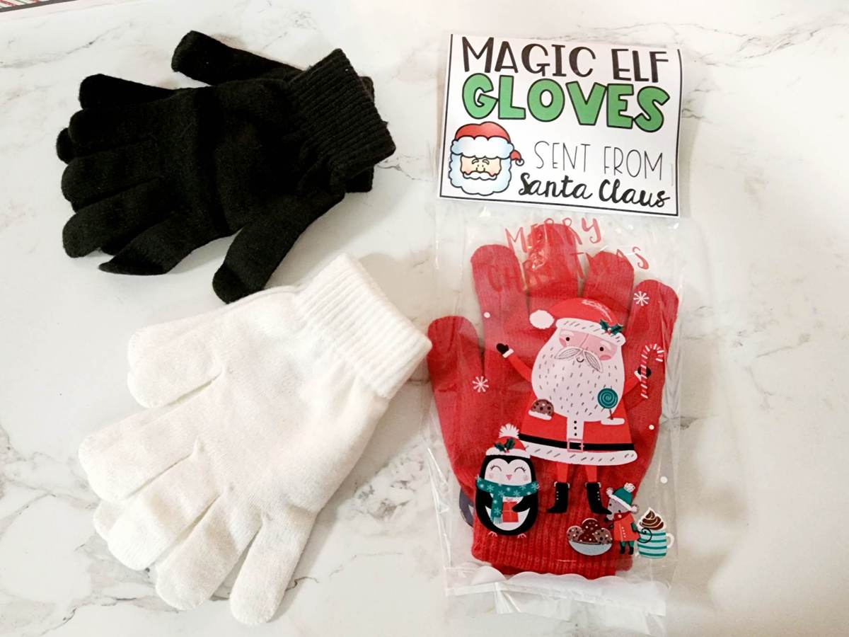 Magic Elf Gloves Printable Poster and Labels FREEBIE – Elf Day 10