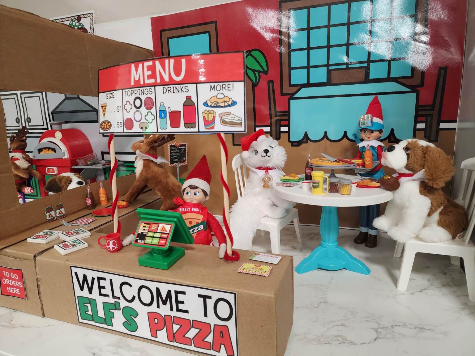 Elf Pizza Printable Poster and Props FREEBIE – Elf Day 21