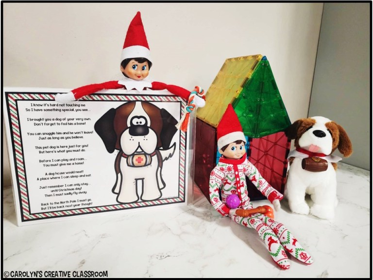 Elf Pet – Dog House Poem Printable FREEBIE – Elf Day 5