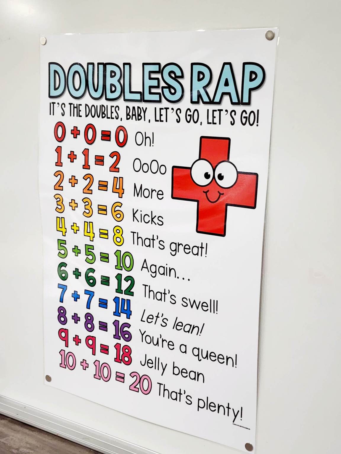 Doubles Rap Addition Anchor Chart [Hard Good] – Option 1