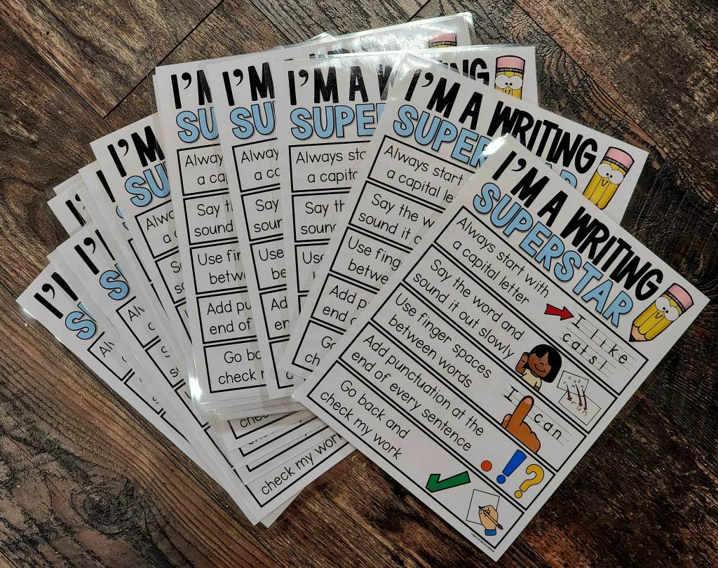 MINI Anchor Charts: Writing Superstar