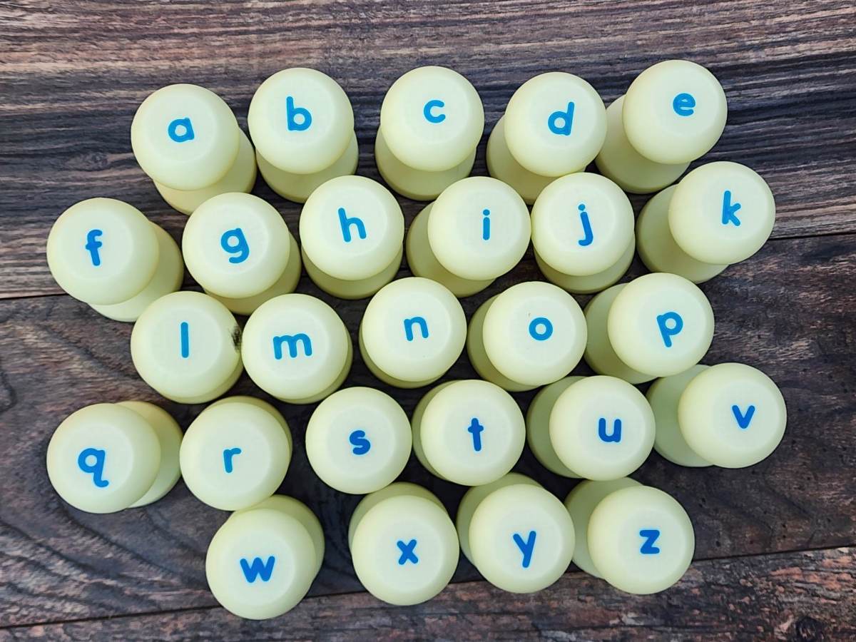Alphabet Dough Stampers [Hard Good] – LOWERCASE LETTERS (Glow in the ...