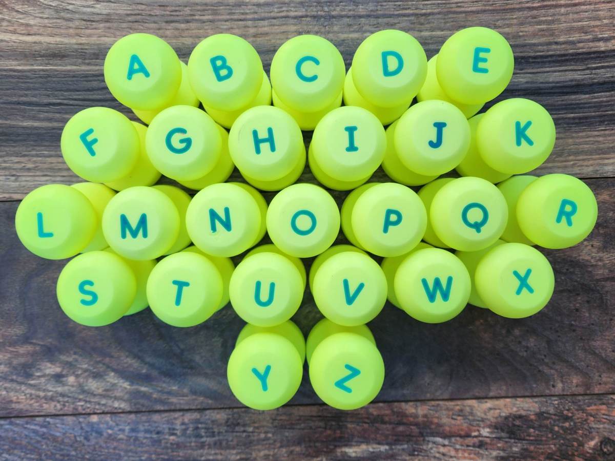 Alphabet Dough Stampers