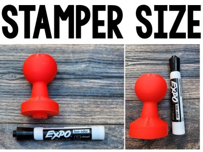 Alphabet Dough Stampers [Hard Good] – LOWERCASE LETTERS (Red/Blue)