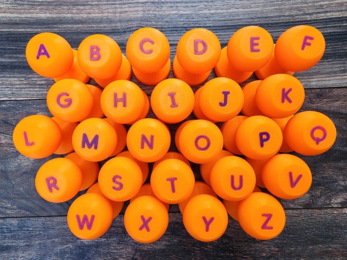 Alphabet Dough Stampers
