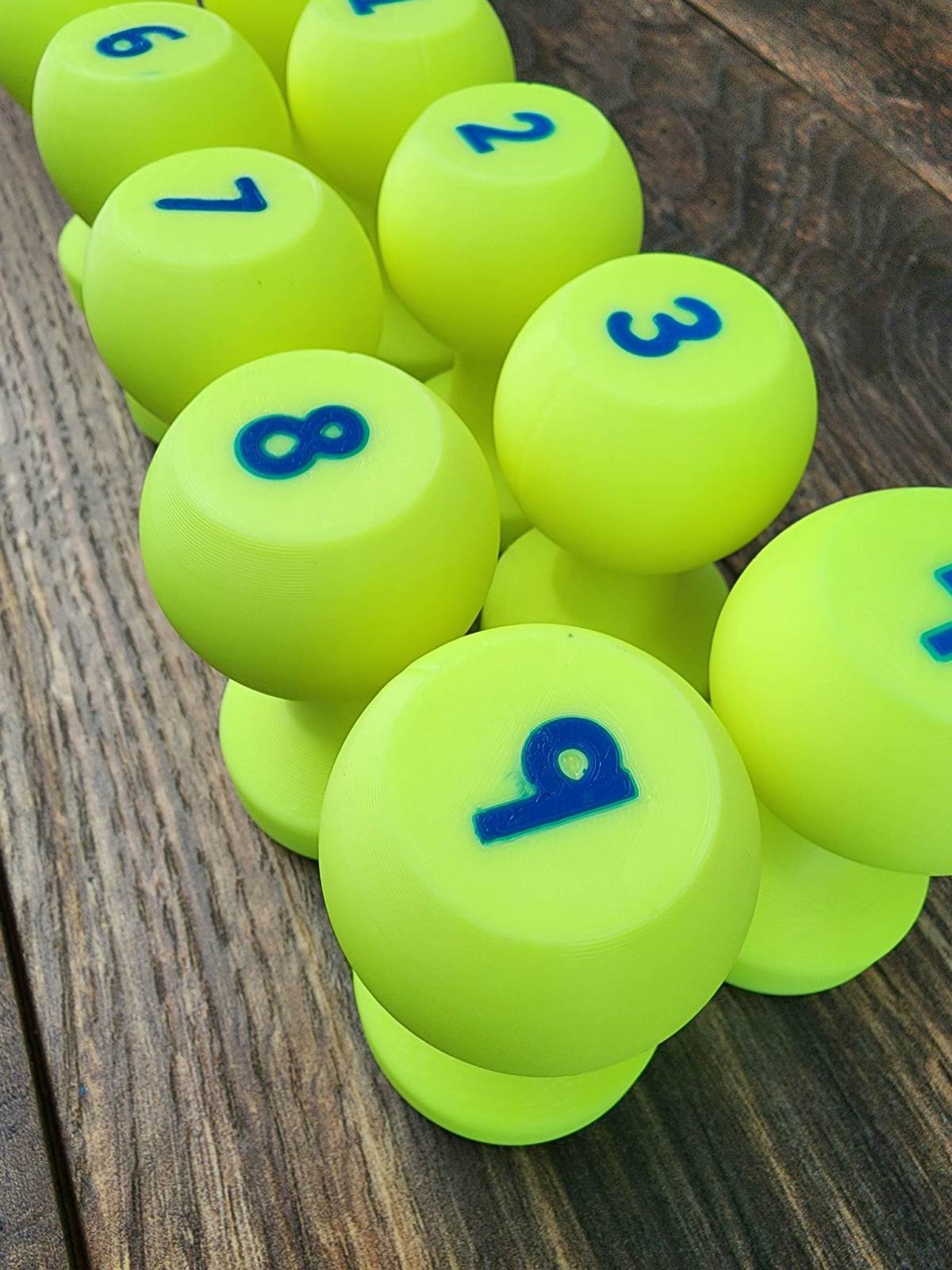 Number Dough Stampers [Hard Good] – Numbers 0-9 (Fluorescent/Blue)