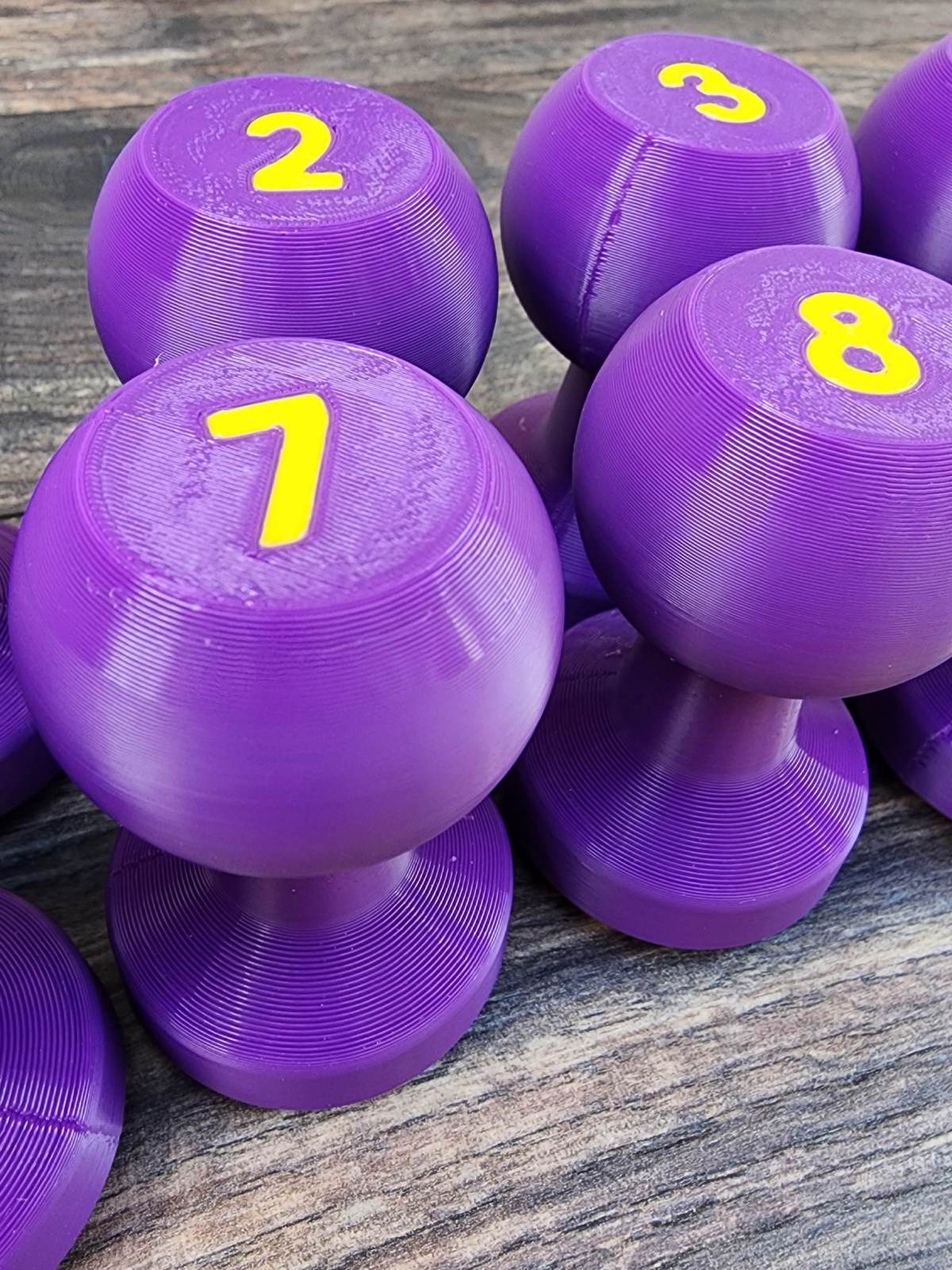 Number Dough Stampers [Hard Good] – Numbers 0-9 (Purple/Yellow)