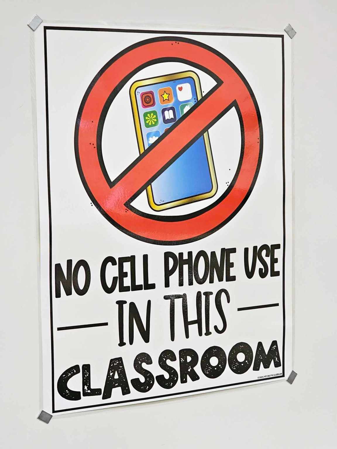 No Cell Phone Anchor Chart [Hard Good] – Option #1