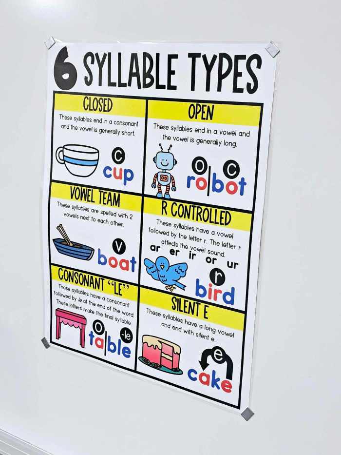 Six Syllable Types Anchor Chart [Hard Good] – Option 1