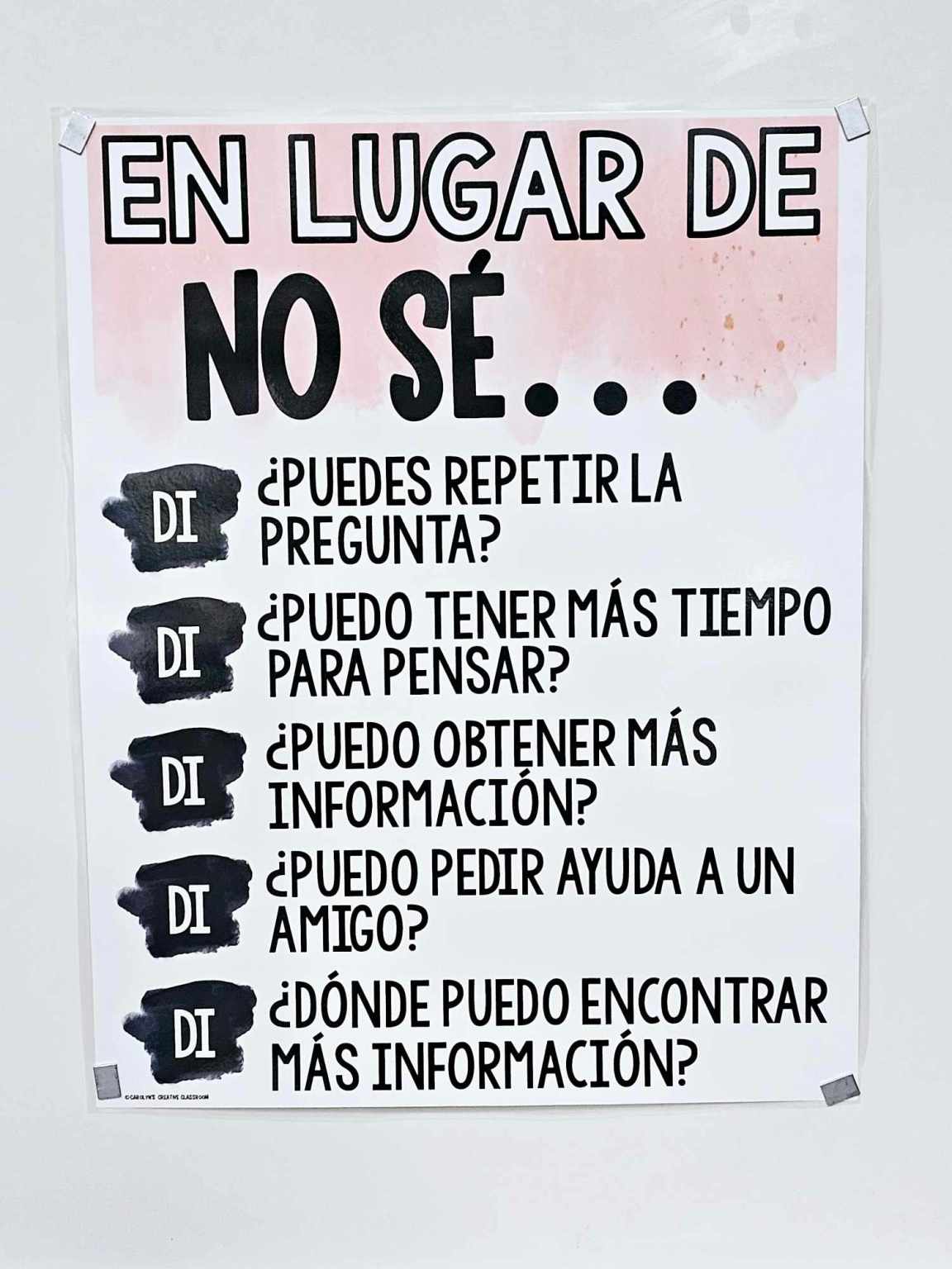 Classroom Management Anchor Charts