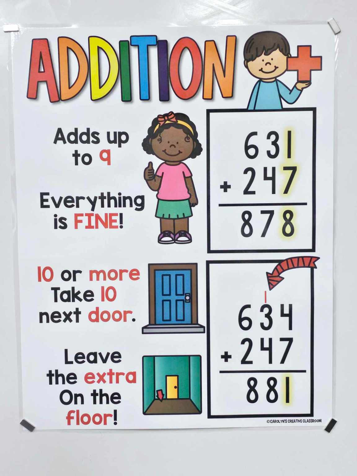 Addition Poem Anchor Chart [Hard Good] – Option 1