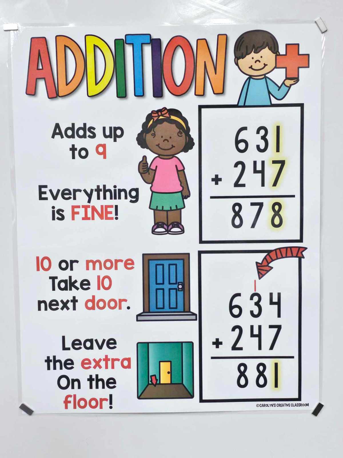 Addition Poem Anchor Chart [Hard Good] – Option 1