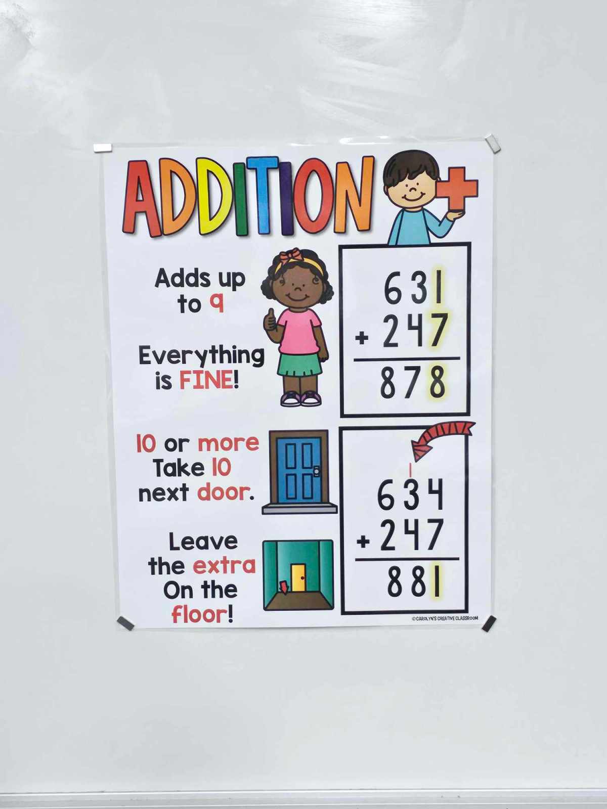 Addition Poem Anchor Chart [Hard Good] – Option 1
