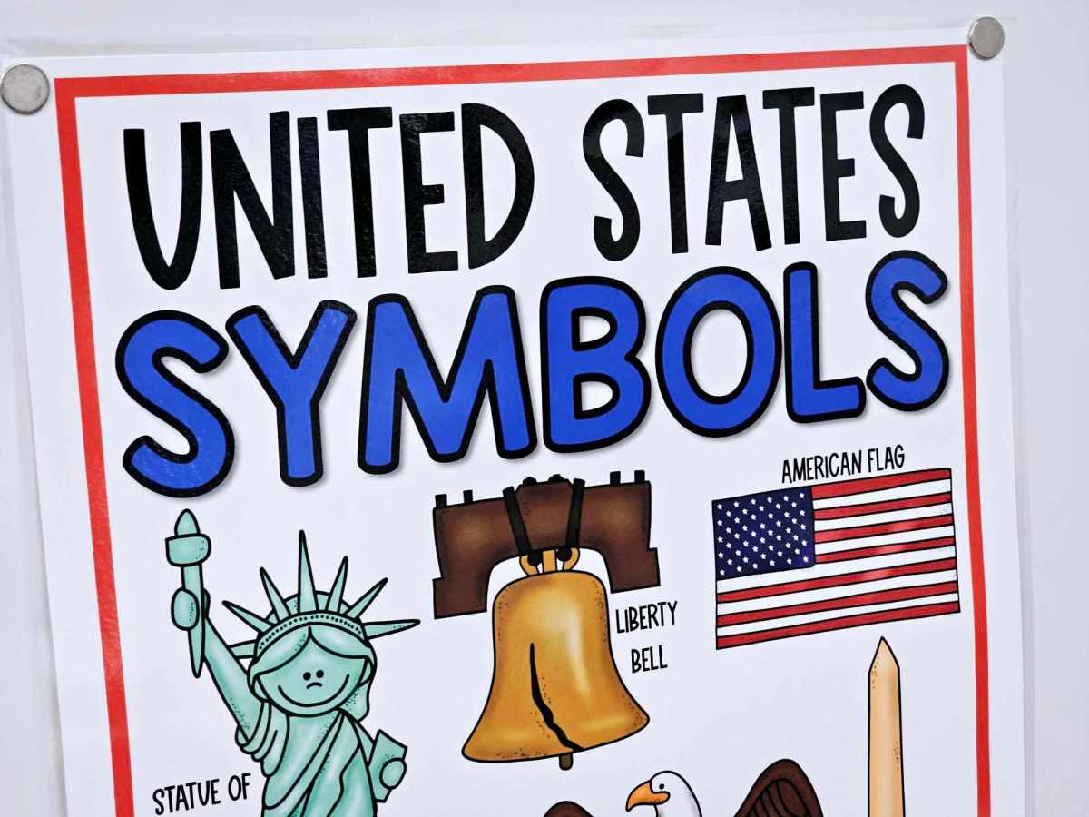 United States Symbols Anchor Chart [Hard Good] – Option #1